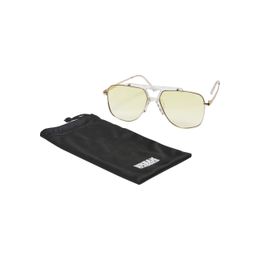 Sonnenbrille Urban Classics "Urban Classics Unisex Sunglasses Saint Tropez", Damen, transparent, gold, Sonnenbrillen Sonnenbrille