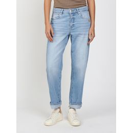 Straight-Jeans Gang "94THELMA", Damen, Gr. 27, N-Gr, blau (summer vibes), Denim/Jeans, Obermaterial: 100% Baumwolle, gerade kn&ouml;chelfrei, Jeans Straight-Jeans, mit Detail oberhalb der M&uuml;nztasche
