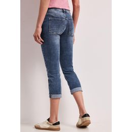 Slim-fit-Jeans Street One, Damen, Gr. 36, L&auml;nge 26, authentic dunkelblau wash, Jeans, 78% Baumwolle, 21% Polyester, 1% Elasthan, unifarben, 7/8-L&auml;nge, Jeans Slim-fit-Jeans, Middle Waist