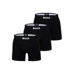 Boxershorts BOSS "Boxershort BoxerBr 3P BOSS ONE 3er Pack", Herren, Gr. M, schwarz, Obermaterial: 95% Baumwolle CO. 5% Elasthan EL., Unterhosen