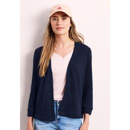 Cardigan Street One, Herren, Gr. 34, shadowed navy, Stoff, 49% Polyester, 41% Baumwolle, 10% Viskose, unifarben, normal normal, ohne Ausschnitt, B&uuml;ndchen, Strickjacken, aus elastischem Materialmix