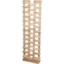 Skulptur Gilde "Standrelief Scenario", naturfarben, B:38cm H:115cm T:12cm, Holzwerkstoff, Dekofiguren