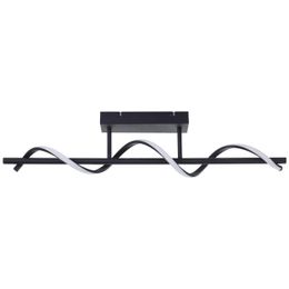 Brilliant LED Deckenleuchte "Eunice", schwarz (schwarz matt), H: 16cm, 1 Stk., Leuchten, 80 cm Breite, 2600 lm, 4000 K, Metall, matt Schwarz, LED Deckenleuchte