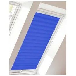 Dachfensterplissee SUNLINES "Young Style Crush", blau (blau, wei&szlig;), B:117,4cm H:115,9cm, Obermaterial: 100% Polyester, Plissees, mit F&uuml;hrungsschienen