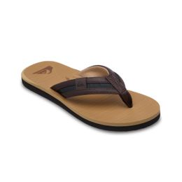 Zehentrenner Quiksilver "CARVER SQUISH 26", Herren, Gr. 43, braun 1, Synthetik, Schuhe Zehentrenner, Sommerschuhe