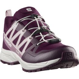 Wanderschuh Salomon "OUTSCAPE WATERPROOF J", Kinder, Gr. 31, winter bloom, dawn pink, wei&szlig;, Synthetik, Textil, Schuhe Wanderschuh, wasserdicht