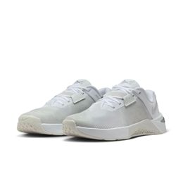 Trainingsschuh Nike "Metcon 10", Damen, Gr. 37,5, wei&szlig;, metallic silber, platinum tint, Synthetik, Textil, Schuhe