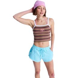 Bermudas Roxy "Scenic Route", Damen, Gr. S, tanager turquoise, Obermaterial: 100% Walkfrottier;, Hosen Bermudas