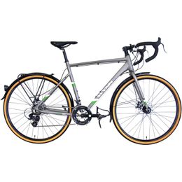 Gravelbike WYNN "GRL5.1" Gr. 57, grau, grau, Fahrr&auml;der, 57cm, 28 Zoll (71,12cm) hinten: 28 Zoll (71,12cm)