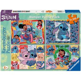 Puzzle Ravensburger "Disney Stitch, Aloha", bunt, Puzzles, KinderB:36cm H:26cm, Pappe, Motiv, Made in Europe, B:36cm H:26cm