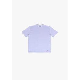 T-Shirt DROPSIZE "Dropsize HEAVY OVERSIZE METAL PATCH T-SHIRT", Damen, Gr. M, vintage blau, 100% Baumwolle, bedruckt, oversize, Rundhals, Shirts T-Shirt