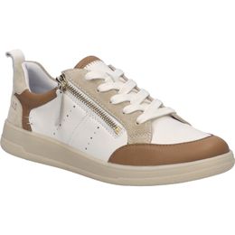 Sneaker Josef Seibel "Jade 05, camel-multi", Damen, Gr. 37, braun (camel, multi), Obermaterial: 100% Rindsleder Leather cow., Schuhe Sneaker