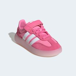 Sneaker adidas Sportswear "BARREDA DECODE KIDS", M&auml;dchen, Gr. 32, bliss pink, ftwr wei&szlig;, almost pink, Leder, Textil, Schuhe Sneaker, mit Klettverschluss, f&uuml;r Kinder & Jugendliche