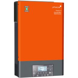 Wechselrichter PHOCOS "Phocos PSW-H-5KW-230/48V", orange (orange, grau), B:30,9cm H:47,8cm L:14,3cm, Kunststoff, Metall, Polychlorierte Biphenyle (PCB), Wandler, Ladeger&auml;t