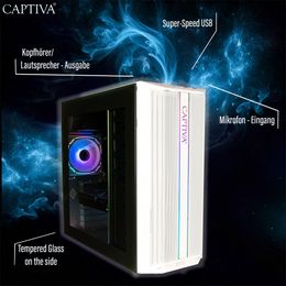 Captiva Gaming-PC "Entry Gaming I10-0581", wei&szlig;, ohne Betriebssystem, 16 GB RAM 250 GB SSD, Desktop-PCs