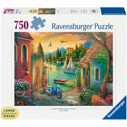 Puzzle Ravensburger "Idyllischer Comer See", bunt, Puzzles, KinderB:80cm H:60cm, Pappe, Motiv, Made in Germany, B:80cm H:60cm