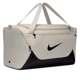 Sporttasche Nike "NK BRSLA S DUFF - X", light bone, schwarz, schwarz, Obermaterial: 100% Polyester, Taschen Sporttasche, mit bel&uuml;ftetem Seitenfach, mit Rei&szlig;verschlusstasche vorne