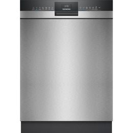 Siemens Unterbaugeschirrsp&uuml;ler "SN43ES22AE", Energieeffizienz: A (A-G), silber (geb&uuml;rsteter stahl), B:59,8cm H:81,5cm T:57,3cm, Geschirrsp&uuml;ler, Made in Germany, Automatische T&uuml;r&ouml;ffnung f&uuml;r Effizienz, flexible K&ouml;rbe