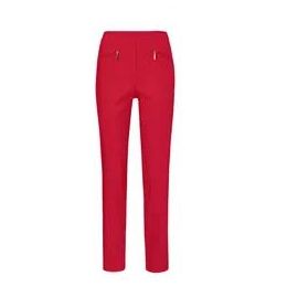 2-in-1-Hose GOLDNER "Schlupfhose LOUISA mit Steppn&auml;hten", Damen, Gr. 42, N-Gr, rot, Obermaterial: 67% Baumwolle CO. 28% Polyamid PA. 5% Elasthan EL., Hosen, Ohne