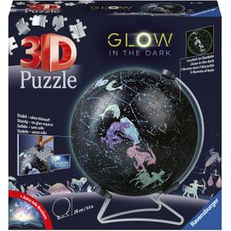 3D-Puzzle Ravensburger "Glow In The Dark - Sternenglobus", bunt, Puzzles, KinderH:24cm, Kunststoff, Made in Europe, H:24cm