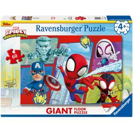 Puzzle Ravensburger "Spidey in Aktion", bunt, Puzzles, KinderB:69cm H:49cm, Pappe, Motiv, Made in Europe, B:69cm H:49cm