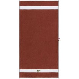 Duschtuch Lacoste "LCASUAL", terrebattue, B:70cm L:140cm, Frottier, Baumwolle, Handt&uuml;cher, mit Label-Applikationen und Bord&uuml;re