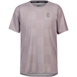 Nike ADVTG Tennisshirt Herren - Gr&ouml;&szlig;e L - lila