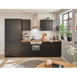 K&uuml;chenblock Jazz mit Ger&auml;ten ca.310cm Schwarz