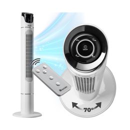 TecTake&reg; Turmventilator, oszilierend, mit Timer-Funktion, 31 x 110 cm
