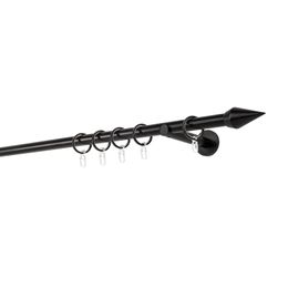 ONDECO 20mm,1-l&auml;ufig,Rohr,Wandtr&auml;ger 12cm,Endst&uuml;ck point Farbe: Schwarz, Gr&ouml;&szlig;e: 230cm