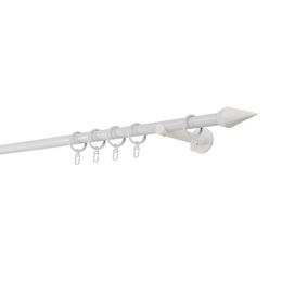 ONDECO 20mm,1-l&auml;ufig,Rohr,Wandtr&auml;ger 12cm,Endst&uuml;ck point Farbe: Wei&szlig;, Gr&ouml;&szlig;e: 250cm