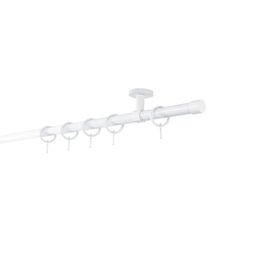 ONDECO 20mm,1-l&auml;ufig,Rohr,Deckentr&auml;ger classic,Endst&uuml;ck cap Gr&ouml;&szlig;e: 260cm, Farbvariante: Wei&szlig;