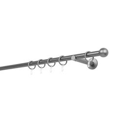 ONDECO 20mm,1-l&auml;ufig,Rohr,Wandtr&auml;ger 12cm,Endst&uuml;ck ball Farbe: Anthrazit, Gr&ouml;&szlig;e: 250cm