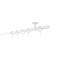 ONDECO 20mm,1-l&auml;ufig,Rohr,Deckentr&auml;ger classic,Endst&uuml;ck match Gr&ouml;&szlig;e: 320cm, Farbvariante: Wei&szlig;