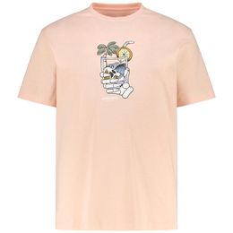 Jack & Jones Herren Gro&szlig;e Gr&ouml;&szlig;en | Jack&Jones T-Shirt mit Motiv-Print Farbe pfirsich Gr&ouml;&szlig;e: 8XL