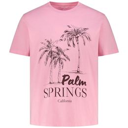 Jack & Jones Gro&szlig;e Gr&ouml;&szlig;en Jack&Jones T-Shirt mit Motiv-Print Farbe pink Gr&ouml;&szlig;e: 5XL