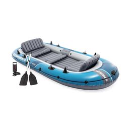 Intex 66325NP Schlauchboot Excursion 5 Set mit Paddeln Pumpe Sitzen bis 600 kg
