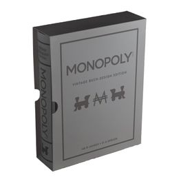 Monopoly Vintage Buch-Design Edition klassisches Brettspiel Retro