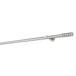 ONDECO 20mm,1-l&auml;ufig,Profil,Wandtr&auml;ger 6,5cm,Endst&uuml;ck rillcube Farbe: Edelstahl-Optik, Gr&ouml;&szlig;e: 310cm