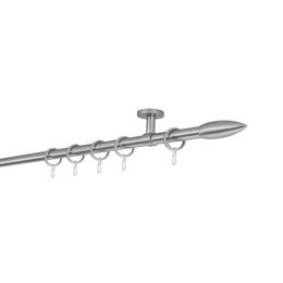 ONDECO 20mm,1-l&auml;ufig,Rohr,Deckentr&auml;ger classic,Endst&uuml;ck cardo Farbe: Edelstahl-Optik, Gr&ouml;&szlig;e: 320cm