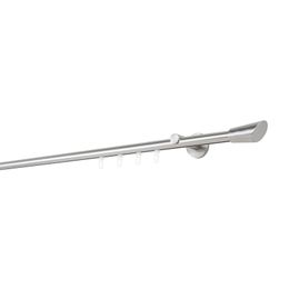 ONDECO 20mm,1-l&auml;ufig,Profil,Wandtr&auml;ger 6,5cm,Endst&uuml;ck rag Farbe: Edelstahl-Optik, Gr&ouml;&szlig;e: 340cm