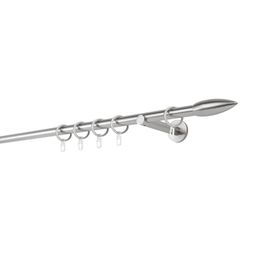ONDECO 20mm,1-l&auml;ufig,Rohr,Wandtr&auml;ger 12cm,Endst&uuml;ck cardo Farbe: Edelstahl-Optik, Gr&ouml;&szlig;e: 270cm