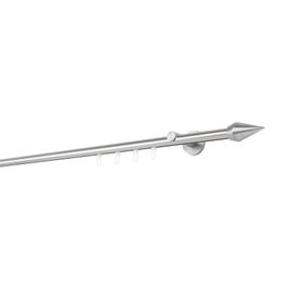ONDECO 20mm,1-l&auml;ufig,Profil,Wandtr&auml;ger 6,5cm,Endst&uuml;ck point Farbe: Edelstahl-Optik, Gr&ouml;&szlig;e: 250cm