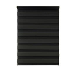 ONDECO Doppelrollo Just Klemmfix Seitenzugrollo Blickdicht Klemmfix Farbe: Anthrazit, Gr&ouml;&szlig;e: 140x160 cm