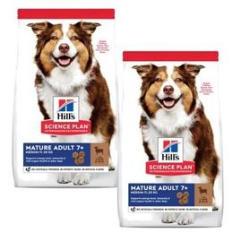 Hill's Hill's Science Plan Trockenfutter Hund, Mature Adult 7+, Medium, Lamm und Reis 2x14 kg