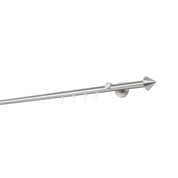 ONDECO 20mm,1-l&auml;ufig,Profil,Wandtr&auml;ger 6,5cm,Endst&uuml;ck cone Farbe: Edelstahl-Optik, Gr&ouml;&szlig;e: 330cm