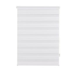 ONDECO Doppelrollo Just Klemmfix Seitenzugrollo Blickdicht Klemmfix Farbe: Wei&szlig;, Gr&ouml;&szlig;e: 140x160 cm