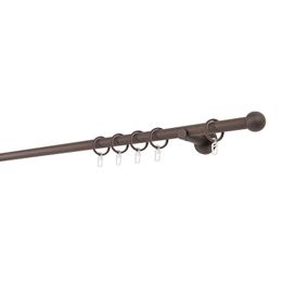 ONDECO 20mm,1-l&auml;ufig,Rohr,Wandtr&auml;ger 6,5cm,Endst&uuml;ck ball Farbe: Rost, Gr&ouml;&szlig;e: 210cm