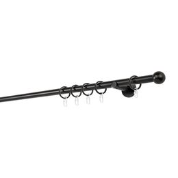 ONDECO 20mm,1-l&auml;ufig,Rohr,Wandtr&auml;ger 6,5cm,Endst&uuml;ck ball Farbe: Schwarz, Gr&ouml;&szlig;e: 280cm
