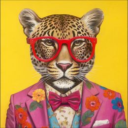 Pro Art Originalbild CRAZY LEOPARD